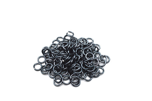 Black Ice Jump Rings 1.6mm/16 swg/14 awg | Dragon Chains