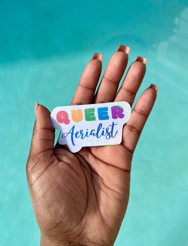 Holographic Queer Aerialist Sticker | Pole Sweets