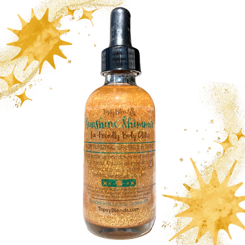 Sunshine Shimmer Eco-Friendly Glitter Body Oil - Radiant Glow for Every ...