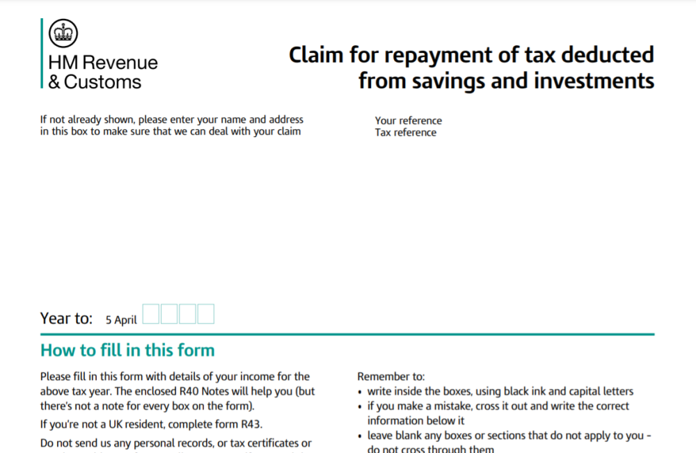 What Is An R40 Form 