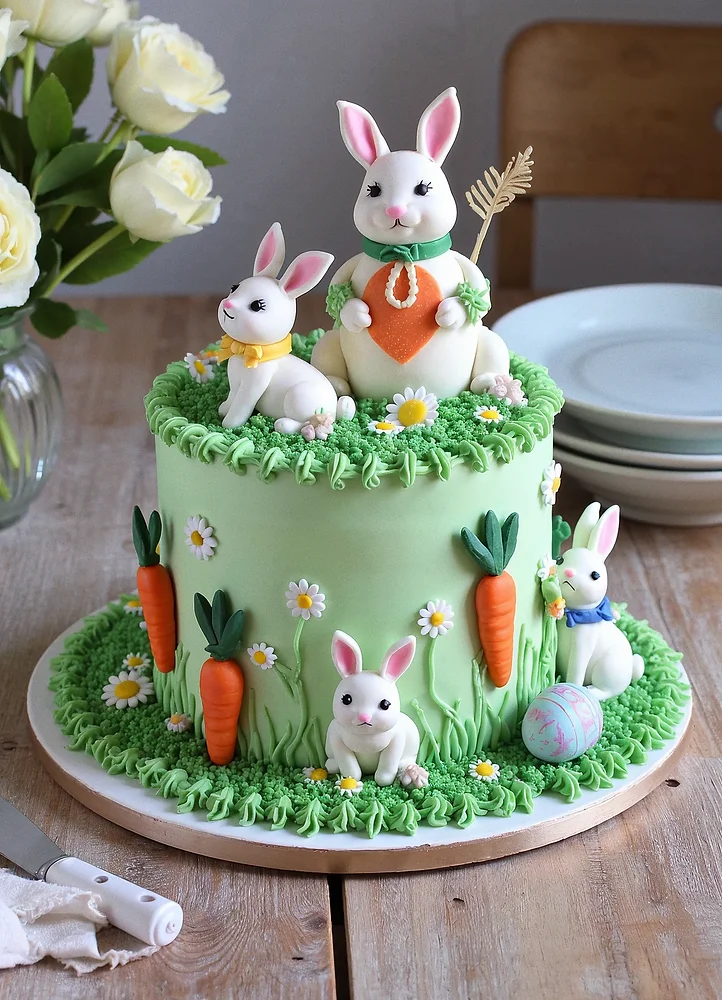 easter bunny cake pattern