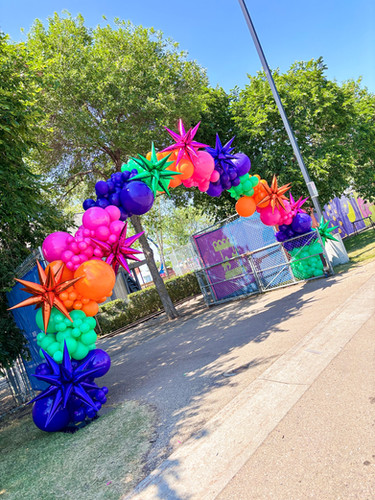 Grand Colorful Balloon Arch 35feet | Balloon Studio YEG