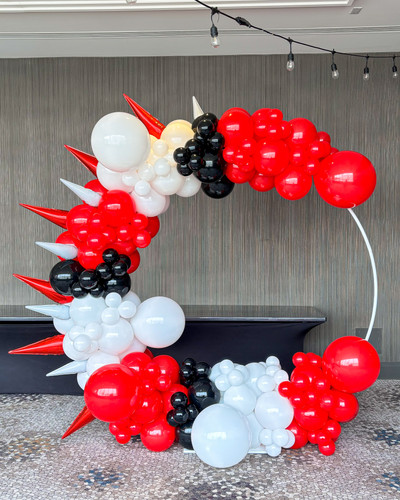 Spiked Circle Balloon Arch | Balloon Studio YEG