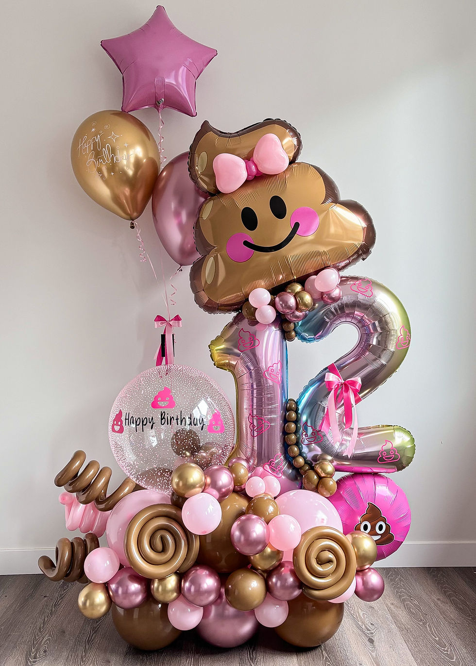 Poop Emoji Balloon Set | Balloon Studio YEG