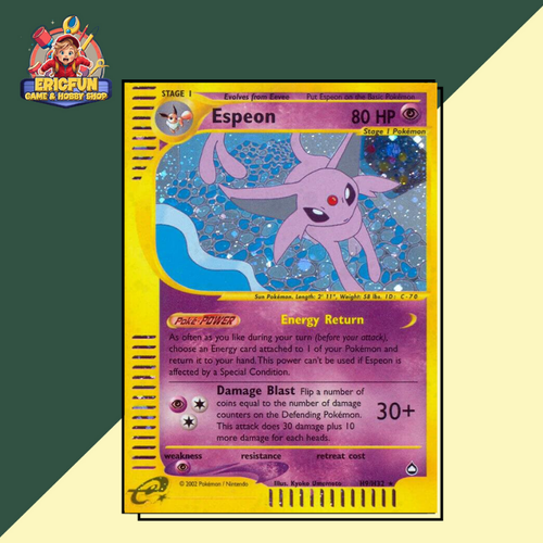 (EF) (YELLOW) Espeon #H9 Pokemon Aquapolis | ericfun