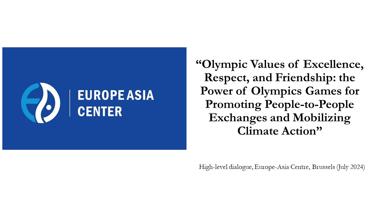 Webinar: “Olympic Values of Excellence, Respect, and Friendship": the ...