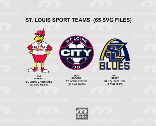 St. Louis SVG Bundle | St. Louis Teams SVG Sport Clipart | MagicSportVector