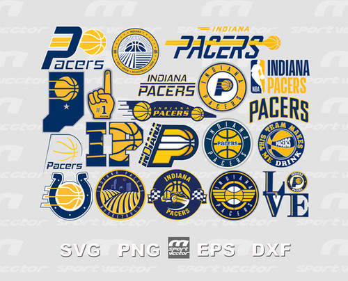 Indiana Pacers NBA Team SVG Bundle | Basketball SVG NBA Clipart ...