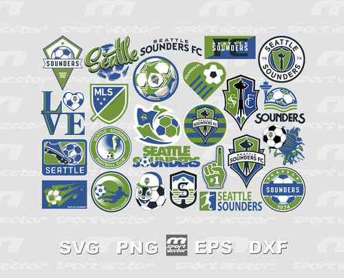 Seattle Sounders FC Team SVG Bundle | Soccer SVG MLS Clipart ...