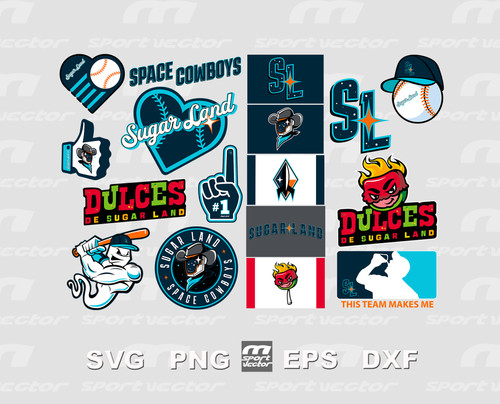 Sugar Land Space Cowboys SVG Bundle | PCL Sugar Land SVG | Space ...