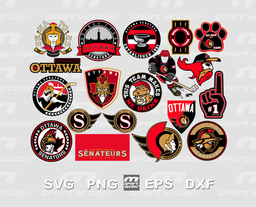 Ottawa Senators NHL Team SVG Bundle | Hockey SVG NHL Clipart ...
