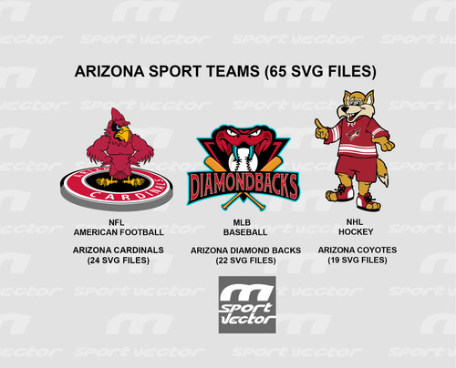 Arizona Teams SVG Bundle | Arizona Teams SVG Sport Clipart ...
