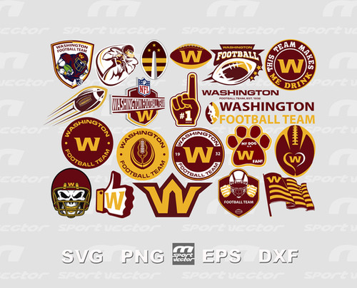 Washington Football Team NFL Team SVG Bundle | Football SVG & NFL ...