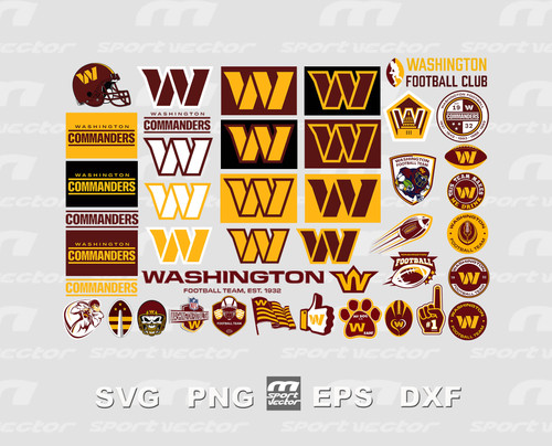 Washington Football Club NFL Team SVG Bundle | Football SVG & NFL ...