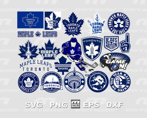 Toronto Maple Leafs NHL Team SVG Bundle | Hockey SVG NHL Clipart ...