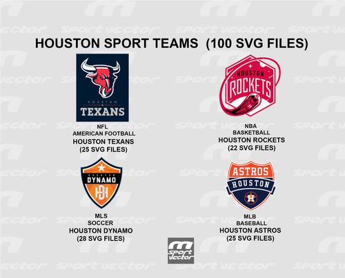 Houston Teams SVG Bundle | Houston Teams SVG Sport Clipart ...