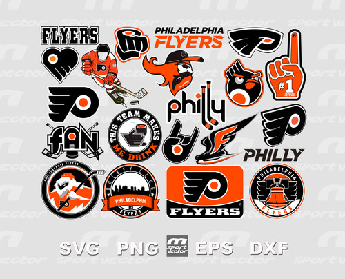 Philadelphia Flyers NHL Team SVG Bundle | Hockey SVG NHL Clipart ...