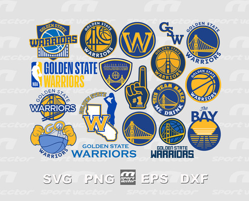Golden State Warriors NBA Team SVG Bundle | Basketball SVG NBA Clipart ...