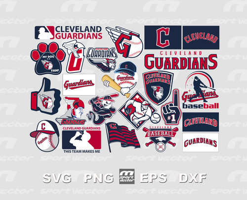 Cleveland Guardians MLB Team SVG Bundle | Baseball SVG & MLB Clipart ...
