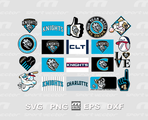 Charlotte Knights SVG Bundle, baseball Charlotte SVG files ...