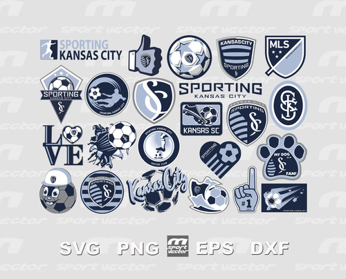 Sporting Kansas City Team SVG Bundle | Soccer SVG MLS Clipart ...