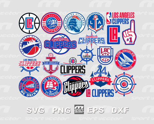 Los Angeles Clippers NBA Team SVG Bundle | Basketball SVG NBA Clipart ...