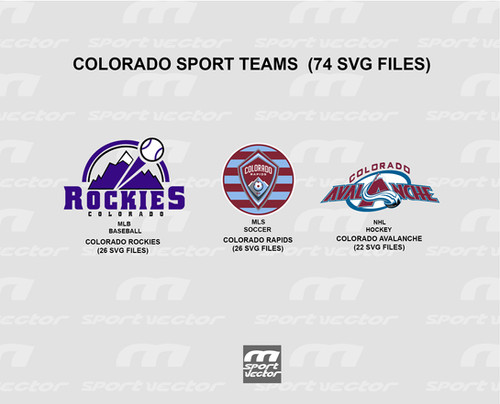 ColoradoTeams SVG Bundle | Colorado Teams SVG Sport Clipart ...