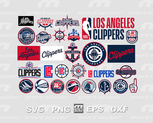 Los Angeles Clippers NBA Team SVG Bundle | Basketball SVG NBA Clipart ...