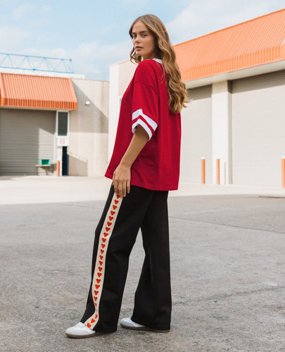 Black Heart Stripe Pants - Ebbi & I | Forever FrankieForever Frankie