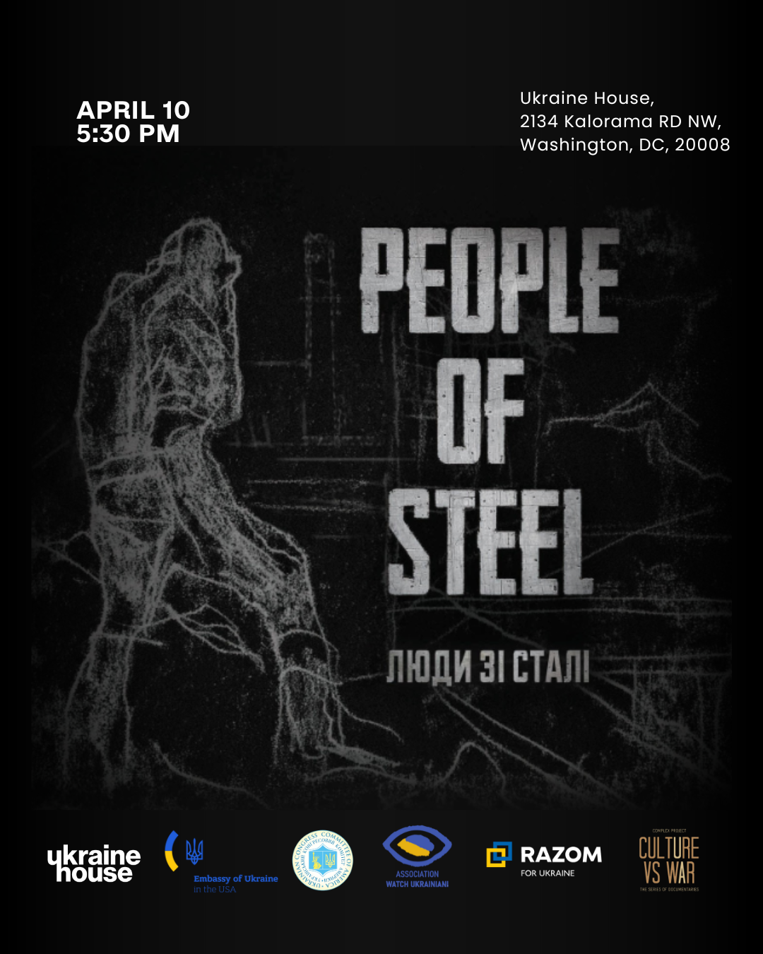 PEOPLE OF STEEL | SCREENING & FILM TALK | UkraineHouse