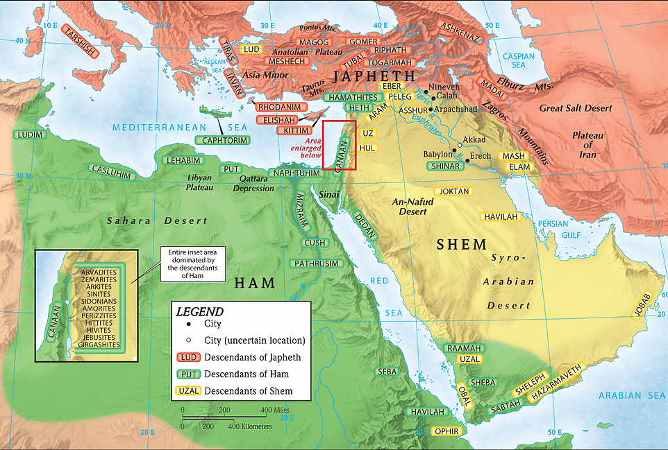 The Table of Nations (i.e. Noah's Sons) | commentary