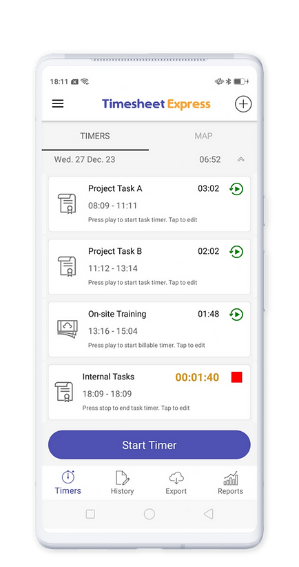 Mobile Time Sheets | Timesheet Express