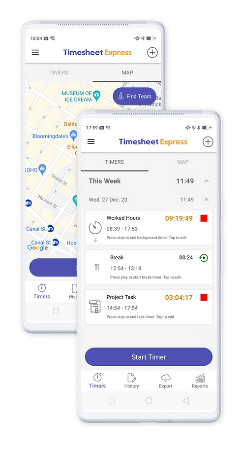 Mobile Time Sheets | Timesheet Express