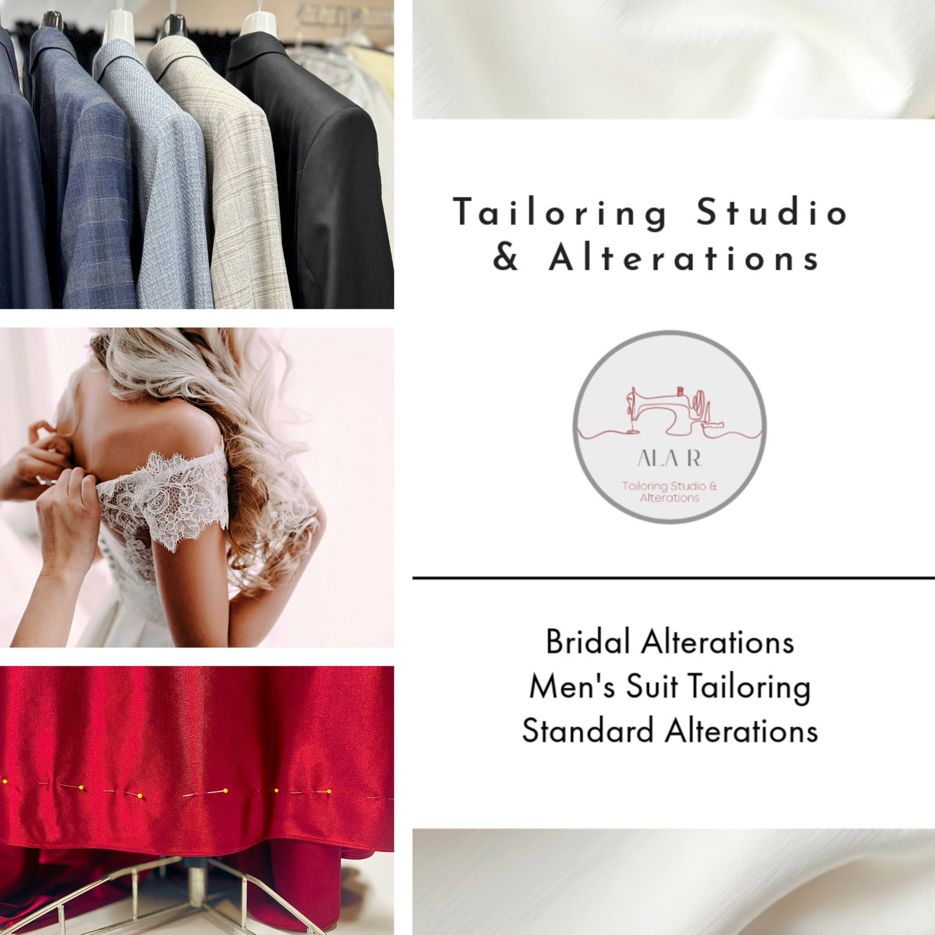 Price List | Tailoring Studio & Alterations