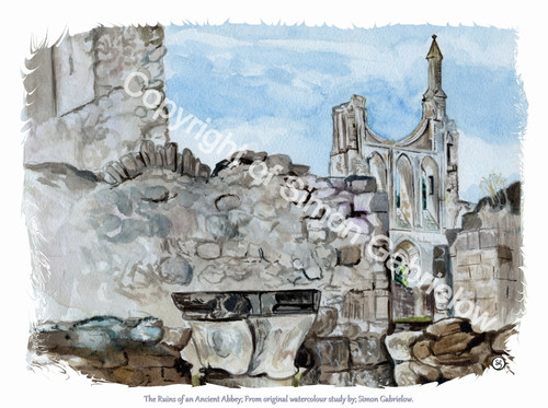 Abbey Ruins [watercolour study]. | Simon's art world