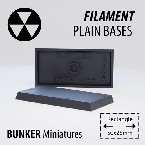 Rectangle Bases | Bunker Miniatures