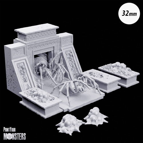 Giant Spider Temple | Bunker Miniatures