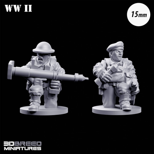 BRITISH PIAT Team | Bunker Miniatures