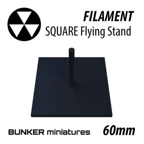60mm SQUARE Flying Stand | Bunker Miniatures