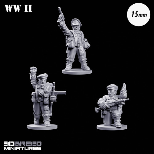 BRITISH HQ Team | Bunker Miniatures