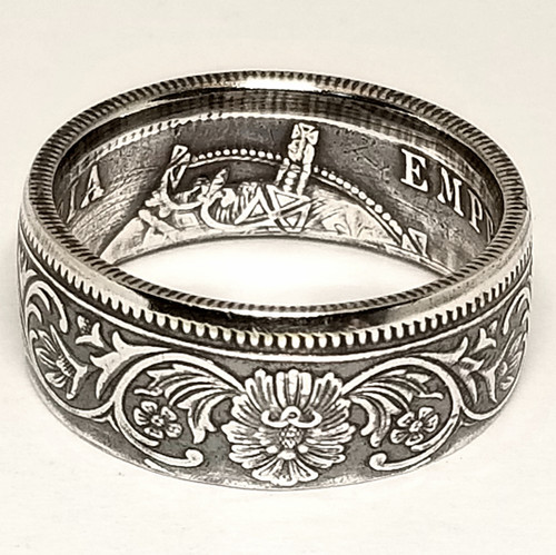 Indian Rupee Silver Ring | Coin Rings | Florida