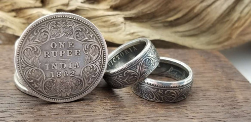 Indian Rupee Silver Ring