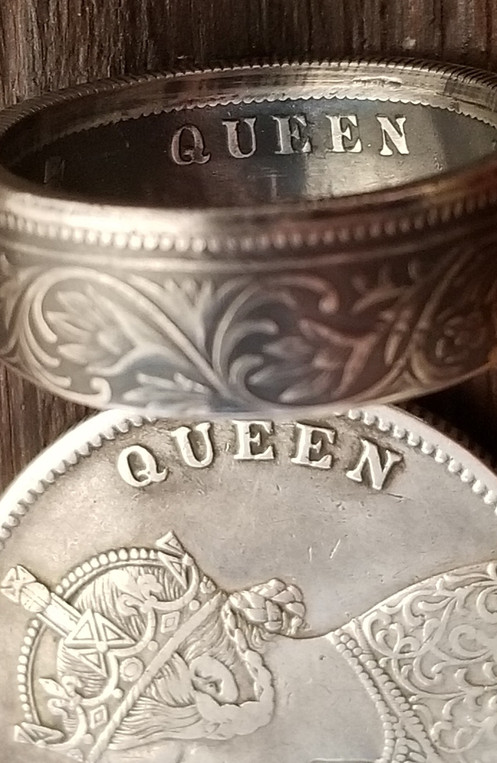 Indian Rupee Silver Ring