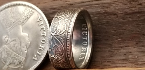 Indian Rupee Silver Ring