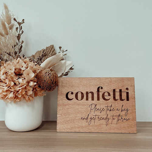 Confetti Sign | Stone and Co