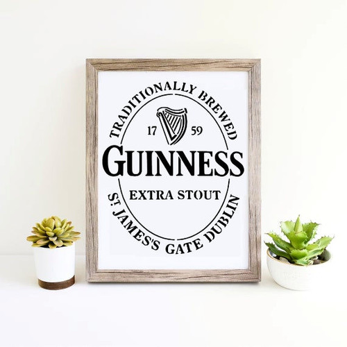 Guinness printed photo frame