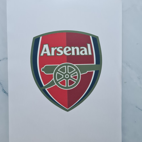 Arsenal cake or cupcake toppers icing or wafer