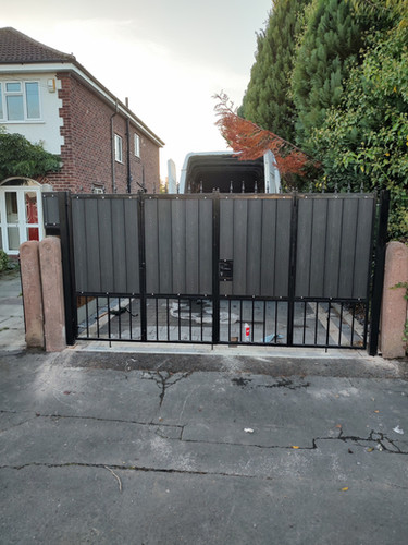 MH54 Composite Bi-Folding Drive Gate | MH Gates LTD