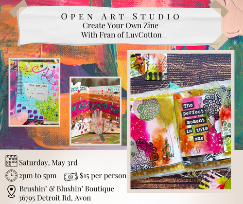 Mini Mag Magic - Create Your Own Zine Lab | Brushin' & Blushin'