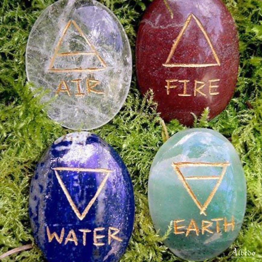 Los cuatro elementos: Agua, Tierra, Aire y Fuego